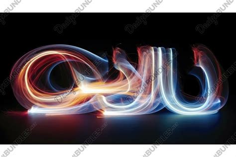 Experimental Light Typography