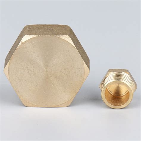 Brass Pipe Thread Plug Plumbing Fitting End Cap Blank Cap Everpeaktools
