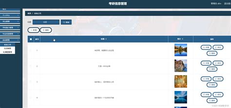 springboot毕设项目考研信息管理nm302（java vue mybatis maven mysql） springboot的考研管理