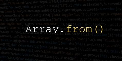 7 Amazing Use Cases Of Arrayfrom Method In Javascript Rdevto