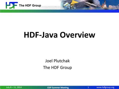 Hdf Java Overview Pptx