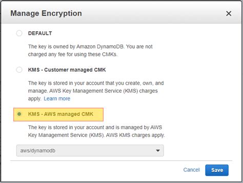 Aws Dynamodb Encryption At Rest Security Best Practice
