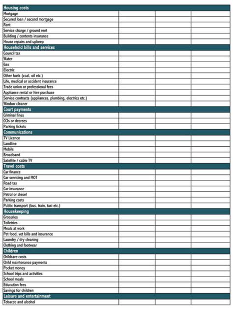 Debt Reduction Budget Template