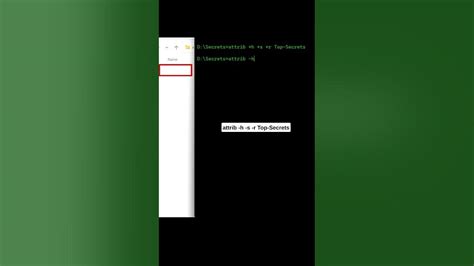 How To Hide Folders Using Cmd Youtube