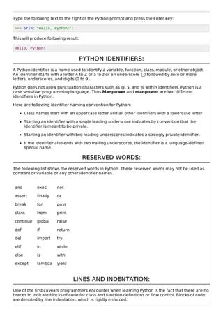 Python Quick Guide PDF