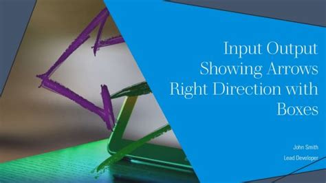 Input Output Showing Arrows Right Direction With Boxes Ppt Graphics At