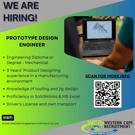 Western Cape Recruitment On Linkedin Prototype Design Engineer Cape Town Closing Date 10th