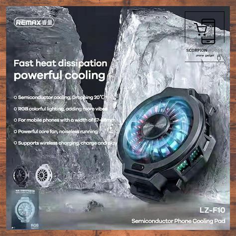 Remax Lz F10 Mobile Phone Radiator Magnetic Wireless Charging Phone Semiconductor Cooling Pad