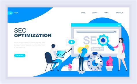 Modern Flat Design Concept Of Seo Optimization 264607 Vector Art At Vecteezy