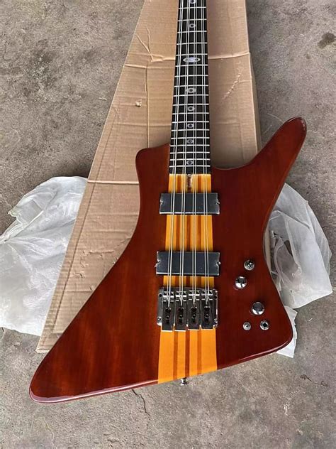 Custom 8 String Electric Bass Guitar Maple Neck Mahogany Reverb