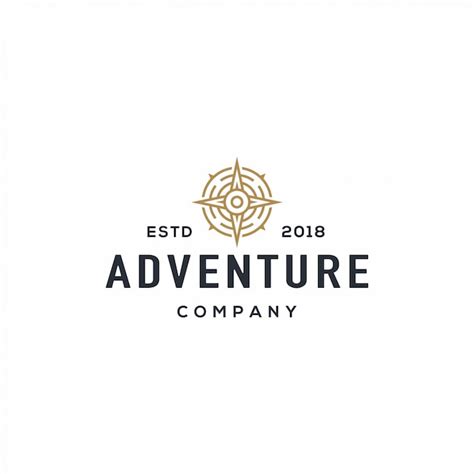 Kompass Logo Premium Vektor