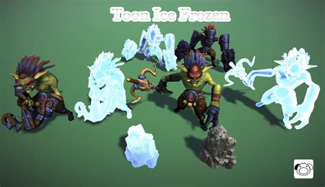 Artstation Unity Shader Toon Ice Frozen Game Assets