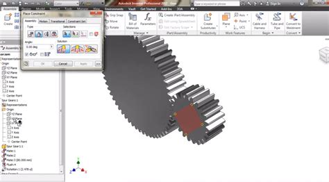 วธการสรางเฟอง3D เพอทำแอนเมชนในโปรแกม Autodesk Inventor Gear Animation Graphic Cad Draiwng