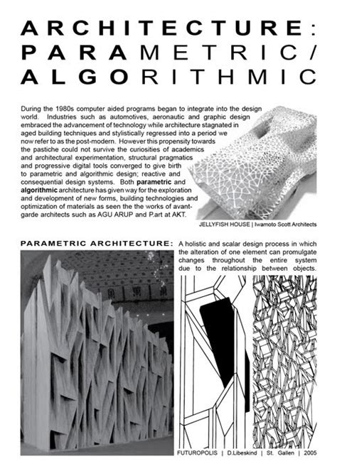 Case Studies Case Study 3 Parametricalgorithmic Architecture