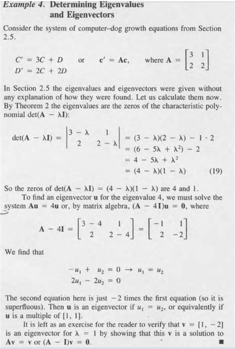 Solved 22 Determine An Eigenvector Associated With A 1 In Chegg Com