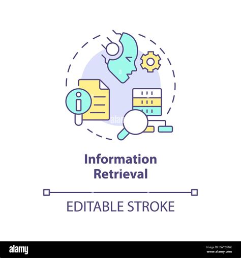 Information Retrieval Multi Color Concept Icon Stock Vector Image And Art Alamy