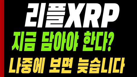 리플 전망 지금 담아야한다 나중에 보면 늦습니다리플전망 리플분석 리플호재 겐슬러해임 리플트럼프업비트시황 코인