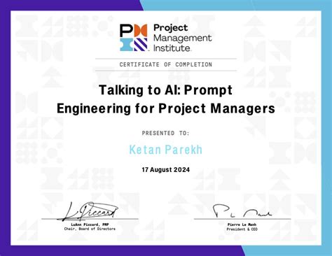 Ketan Parekh On Linkedin Pmigujaratchapter Genai Promptengineering Continuouslearning