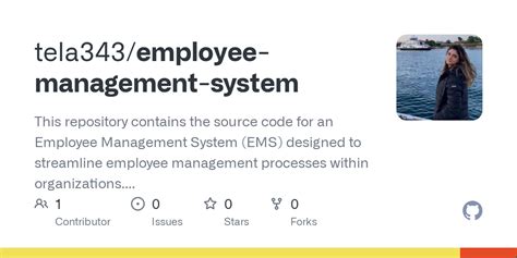 Github Tela343employee Management System This Repository Contains