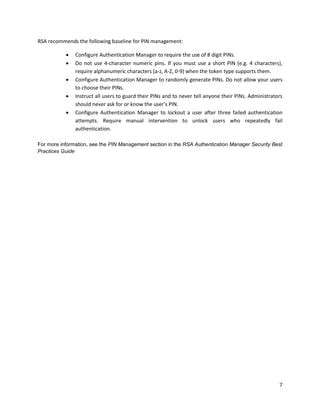 RSA Advisory Part I PDF Information And Network Security Computing