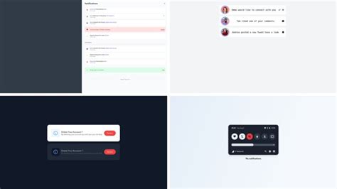 explore 14 tailwind css notification components with css monster css