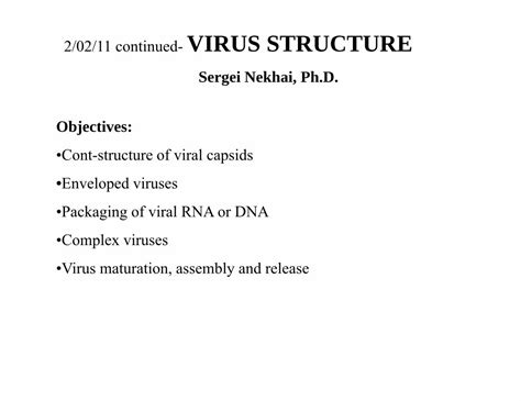 Pdf 20211 Continued Virus Structure Dokumentips