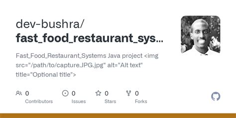 Github Dev Bushrafastfoodrestaurantsystems Fastfoodrestaurant