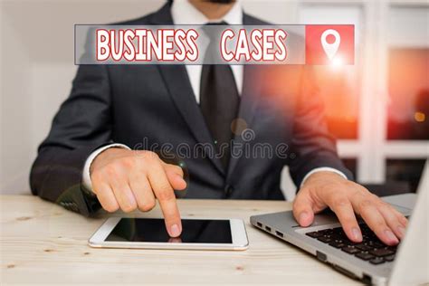 Text Sign Showing Business Cases Conceptual Photo Undertaking On The Basis Of Its Expected