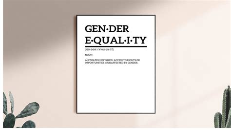 Gender Equality Definition Print Social Justice Print Equality Print Diversity Printable