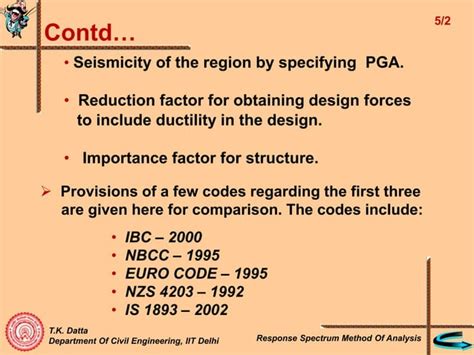 Designgyan2324148026response Spectrum Method Of Analysis Ppt