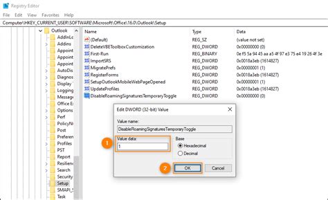 How To Disable The Outlook Roaming Signatures Feature