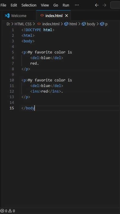 Html Masters Code For Text Formatting Del Ins Elements Html Coding Webdevelopment Website