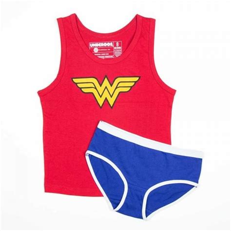 Dc Comics Wonder Woman Girls Tankunderoos Underoos Set Free Shippi