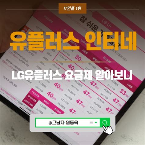 Lg 유플러스 인터넷 요금제 엘지 유플러스 티비 Iptv 선택 요령 네이버 블로그