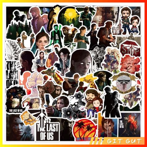 Jual Sticker Pack Stiker Vinyl 50 Pcs Tlou The Last Of Us Joel Ellie