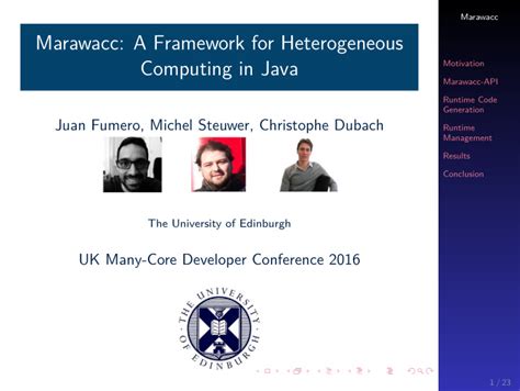 [ppt] marawacc a framework for heterogeneous computing in java powerpoint presentation 891003
