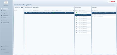 Simulate The Software Update On The Demo Device Bosch Iot Device Management Will Be