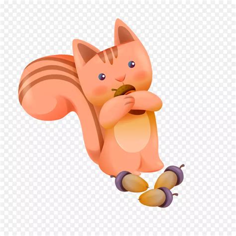 卡通吃松果的小松鼠png图片素材下载图片编号vykgwrly 免抠素材网