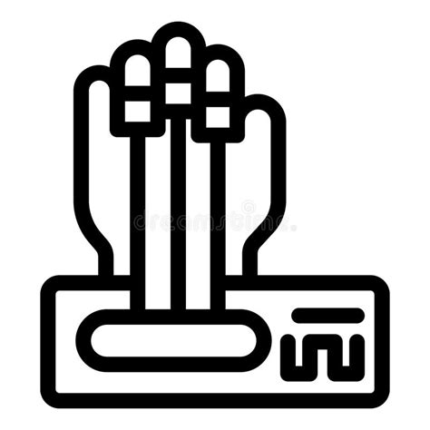 Patient Hand Making Biometric Fingerprint Scan For Security Identification Stock Vector