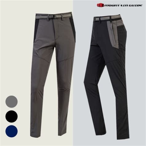 마운틴가이드 봄여름 등산복 작업복 스판 남성 팬츠 배색 등산바지 Wfm P211 22 에누리 가격비교