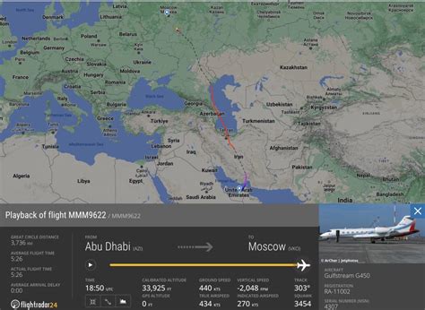 Assads Possible Paths To Moscow Flightradar24 Blog