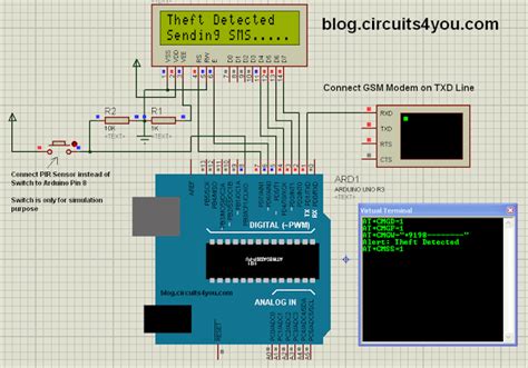 Pir Sensor Based Security Alarm Circuit Diagram