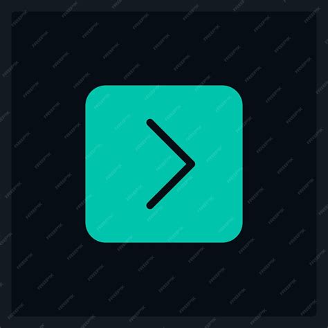 Premium Vector Active Forward Pointer Ui Element Template