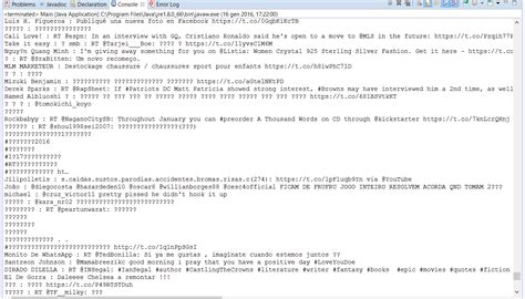 java is it normal that sampling tweets using twitterstream as in