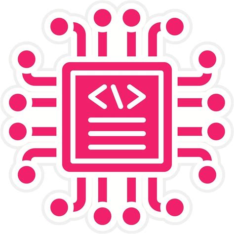 Code Processor Vector Icon Style 22433730 Vector Art At Vecteezy