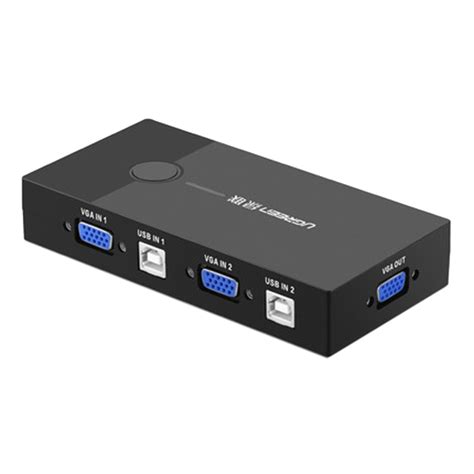 UGREEN KVM VGA To USB KVM Switch VGA Splitter For Printer Keyboard Mouse Monitor