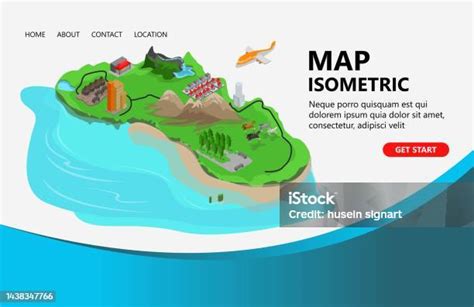 레크리에이션 또는 휴가를 위한 산 위치의 지도 그림 방문 페이지 전단지 인포그래픽 및 기타 그래픽 관련 자산벡터에 적합 지도에 대한 스톡 벡터 아트 및 기타 이미지 Istock