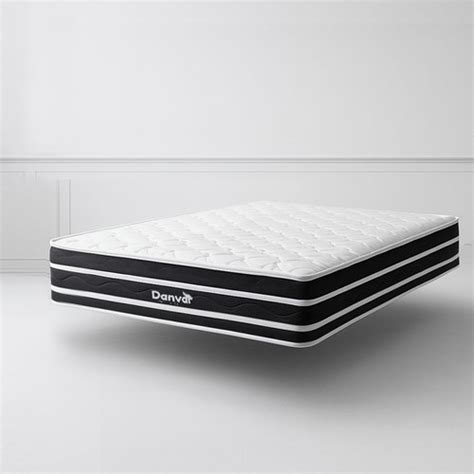 Colchón Semiortopedico Danvar Euro Pillow 120x190cm Color Blanconegro