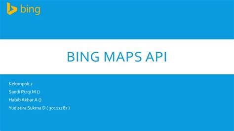 Bing Maps Api Pptx