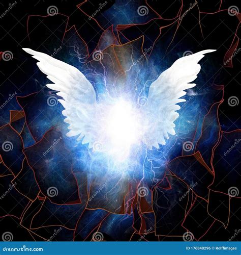 Angelic Wings Abstraction Stock Illustration Illustration Of Illusion